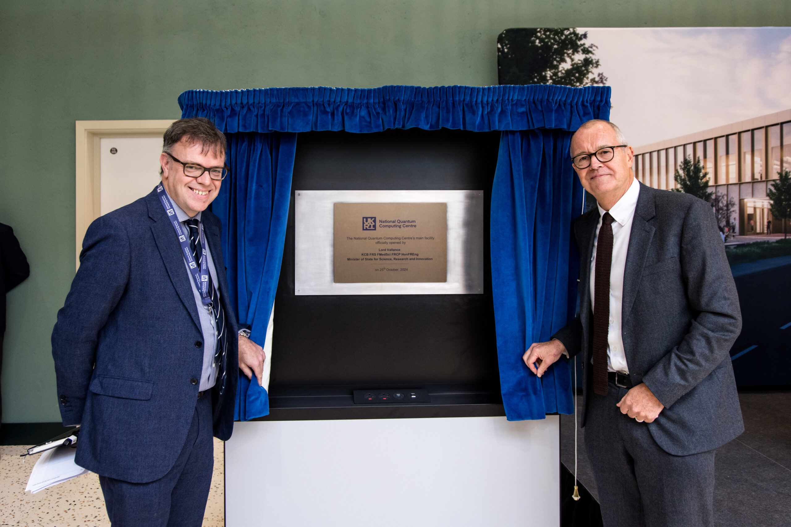 The NQCC has been formally opened by the Science Minister, Lord Vallance - NQCC